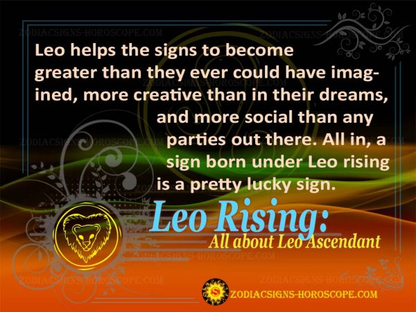 Leo Rising: Personality Traits of Leo Ascendant | 12 Rising Signs