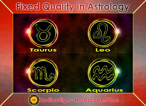 Signos fijos: calidad fija en astrología | Significado de los signos fijos