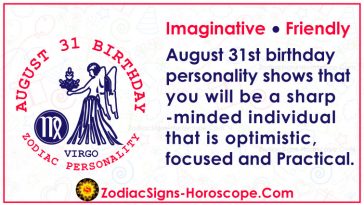 August 31 Zodiac (Virgo) Horoscope Birthday Personality and Lucky ...
