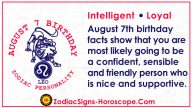 August 7 Zodiac (Leo) Horoscope Birthday Personality and Lucky Things | ZSH