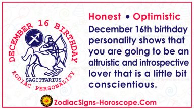 December 16 Zodiac (Sagittarius) Horoscope Birthday Personality and ...