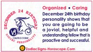 December 24 Zodiac (Capricorn) Horoscope Birthday Personality and Lucky ...