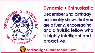 December 2 Zodiac (Sagittarius) Horoscope Birthday Personality and ...