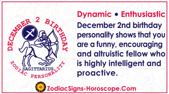 December 2 Zodiac (Sagittarius) Horoscope Birthday Personality and ...