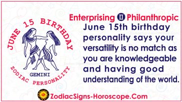 June 15 Zodiac (Gemini) Horoscope Birthday Personality and Lucky Things