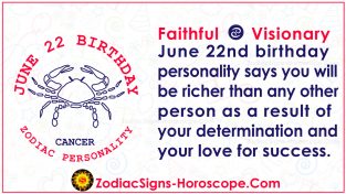 22 juin Zodiac (Cancer) Horoscope Anniversaire Personnalité et porte ...