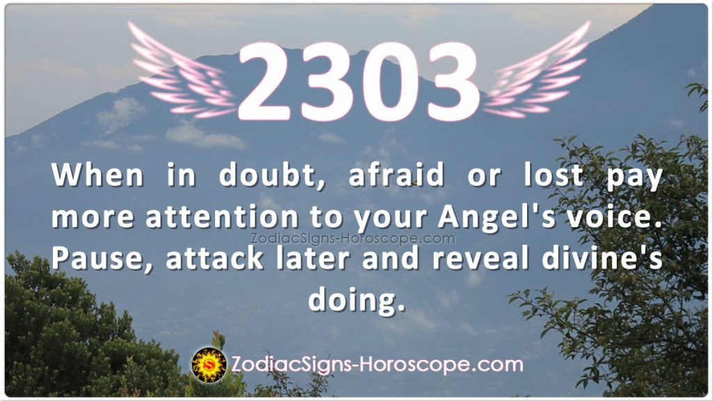 Angel Number 2303 Meaning: Meditate and Trust the Universe | ZSH