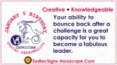 January 5 Zodiac (Capricorn) Horoscope Birthday Personality and Lucky ...