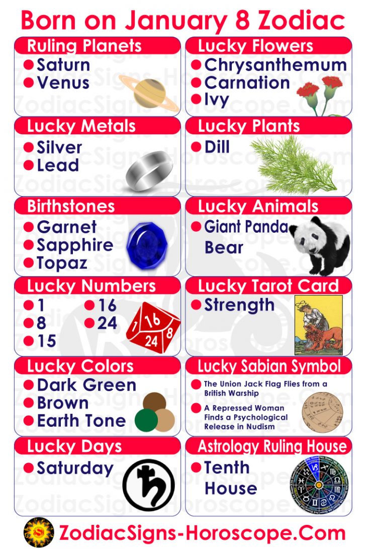 January 8 Zodiac – Full Horoscope Birthday Personality | ZSH