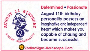 August 11 Zodiac (Leo) Horoscope Birthday Personality and Lucky Things ...