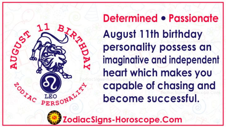 August 11 Zodiac (Leo) Horoscope Birthday Personality and Lucky Things ...