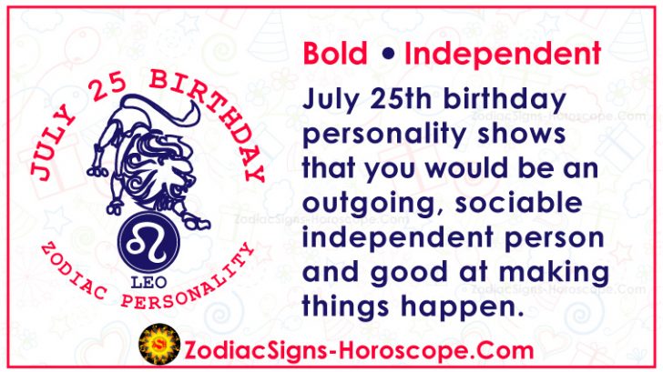 25. Juli Sternzeichen (Löwe) Horoskop Geburtstag Persönlichkeit und ...