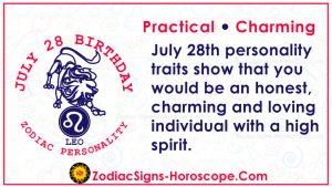 28 de julio Zodiaco (Leo) Horóscopo Cumpleaños Personalidad y cosas ...