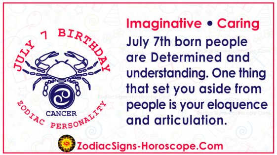 7 de julio Zodiaco (Cáncer) Horóscopo Cumpleaños Personalidad y cosas ...
