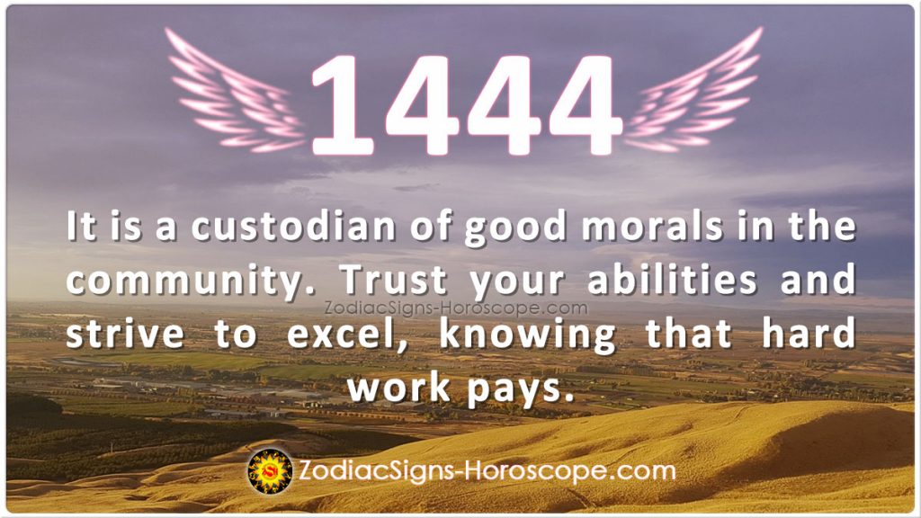 Angel Number 1444 is a custodian of good morals in the community | ZSH