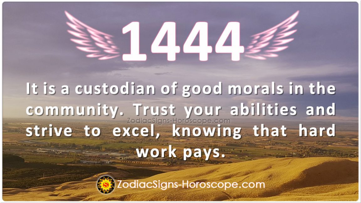 Angel Number 1444 is a custodian of good morals in the community | ZSH