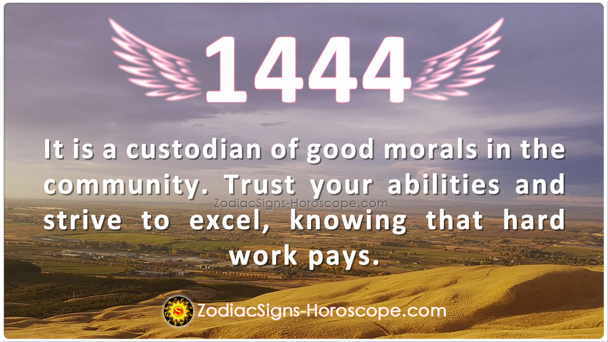 Angel Number 1444 Is A Custodian Of Good Morals In The Community ZSH