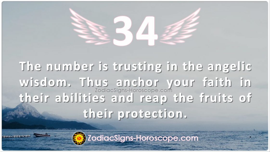 Angel Number 34 is Trusting in the Angelic Wisdom and Faith | ZSH