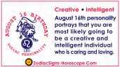 August 16 Zodiac (Leo) Horoscope Birthday Personality and Lucky Things ...