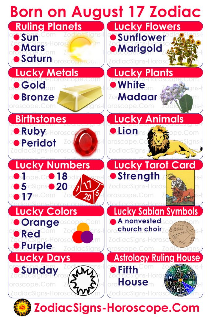 August 17 Zodiac (Leo) Horoscope Birthday Personality and Lucky Things ...