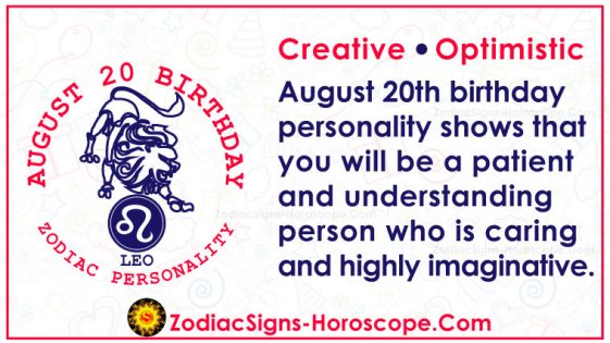 August 20 Zodiac (Leo) Horoscope Birthday Personality and Lucky Things ...
