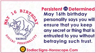 May 16 Zodiac (Taurus) Horoscope Birthday Personality and Lucky Things