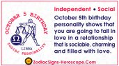 October 5 Zodiac (Libra) Horoscope Birthday Personality and Lucky ...