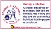 October 8 Zodiac (Libra) Horoscope Birthday Personality and Lucky Things