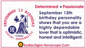 September 13 Zodiac (Virgo) Horoscope Birthday Personality and Lucky ...