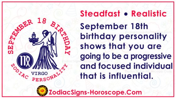 Horóscopo del 18 de septiembre (Virgo) Personalidad y cosas que te ...