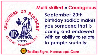 September 20 Zodiac (Virgo) Horoscope Birthday Personality and Lucky Things