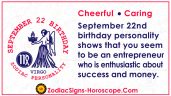 September 22 Zodiac (Virgo) Horoscope Birthday Personality and Lucky ...
