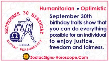 30 de septiembre Zodiaco (Libra) Horóscopo Cumpleaños Personalidad y ...