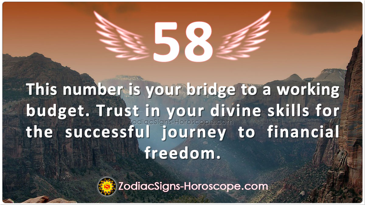 Angel Number 58 is Your Bridge to a Working Budget | 58 Angel Number