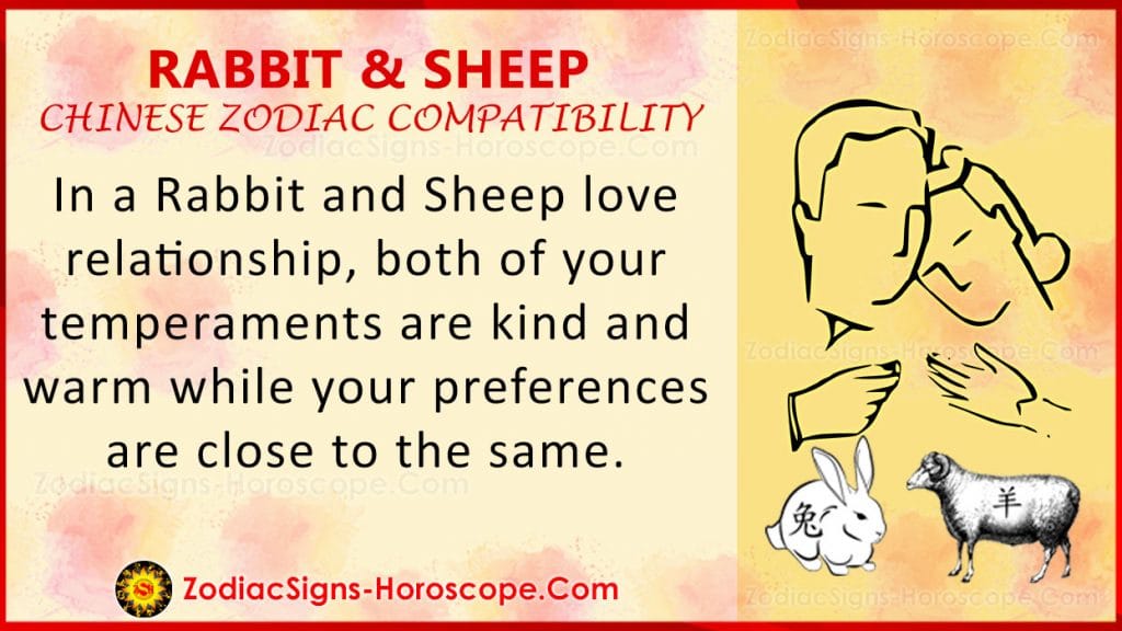 Rabbit and Sheep Chinese Zodiac Compatibility: Love and Relationship
