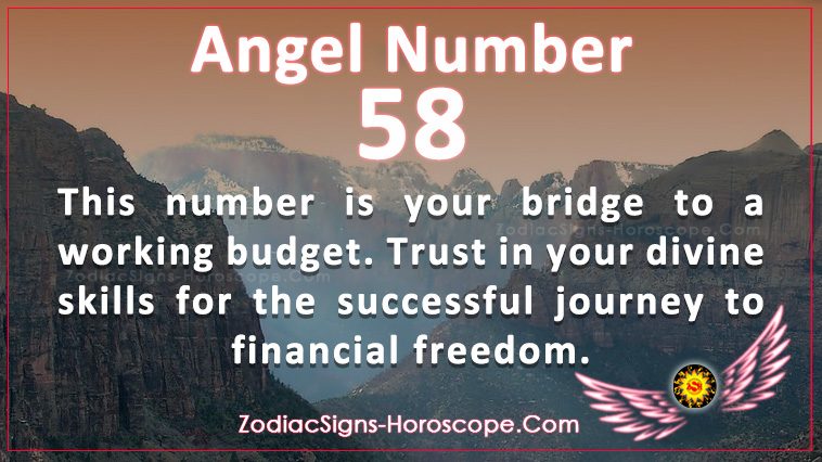 Angel Number 58 is Your Bridge to a Working Budget | 58 Angel Number