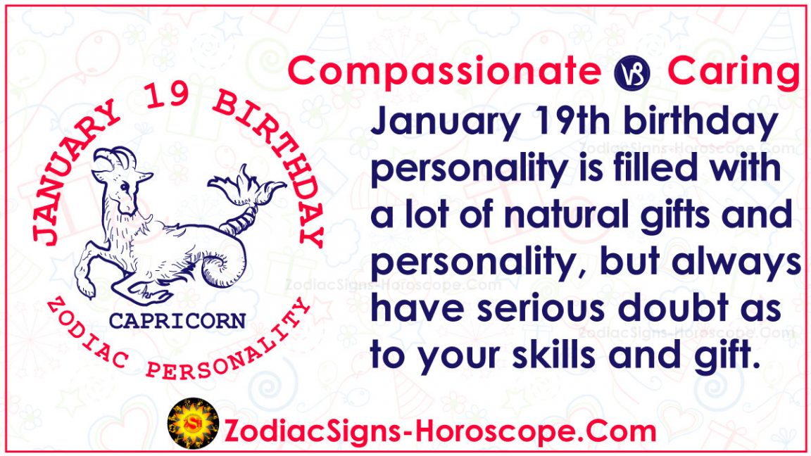 January 19 Zodiac (Capricorn) Horoscope Birthday Personality and Lucky ...