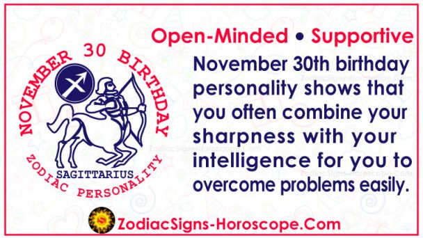 November 30 Zodiac (Sagittarius) Horoscope Birthday Personality and ...