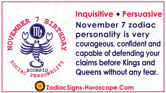 November 7 Zodiac (Scorpio) Horoscope Birthday Personality and Lucky Things