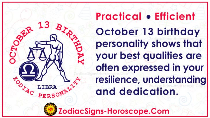 October 13 Zodiac (Libra) Horoscope Birthday Personality and Lucky Things