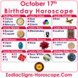 October 17 Zodiac (Libra) Horoscope Birthday Personality and Lucky Things