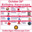 October 26 Zodiac (Scorpio) Horoscope Birthday Personality and Lucky Things