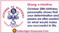 October 28 Zodiac (Scorpio) Horoscope Birthday Personality and Lucky ...