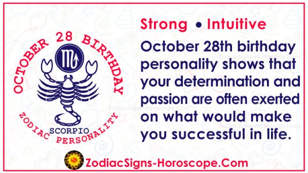 28 de octubre Zodiaco (Escorpio) Horóscopo Cumpleaños Personalidad y ...