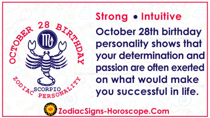 October 28 Zodiac (Scorpio) Horoscope Birthday Personality and Lucky ...