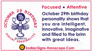 October 29 Zodiac (Scorpio) Horoscope Birthday Personality and Lucky ...