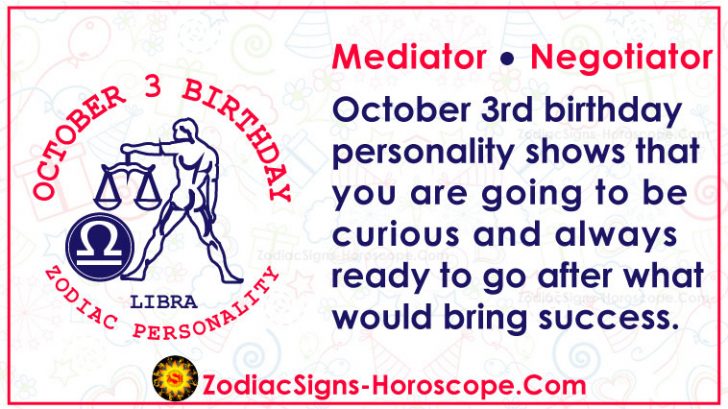 October 3 Zodiac (Libra) Horoscope Birthday Personality and Lucky Things