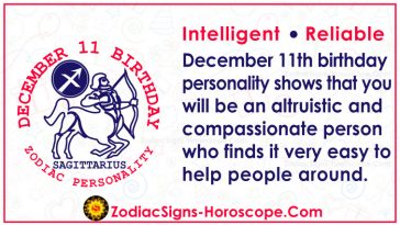 December 11 Zodiac (Sagittarius) Horoscope Birthday Personality and ...