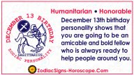 13 de diciembre Zodiaco (Sagitario) Horóscopo Cumpleaños Personalidad y ...