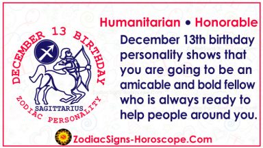 December 13 Zodiac (Sagittarius) Horoscope Birthday Personality and ...